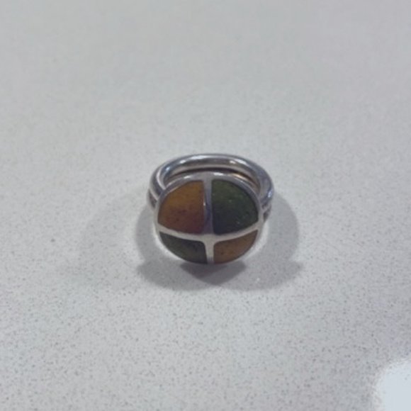 David Urso | Jewelry | David Urso Sterling Silver With Orange And Green ...
